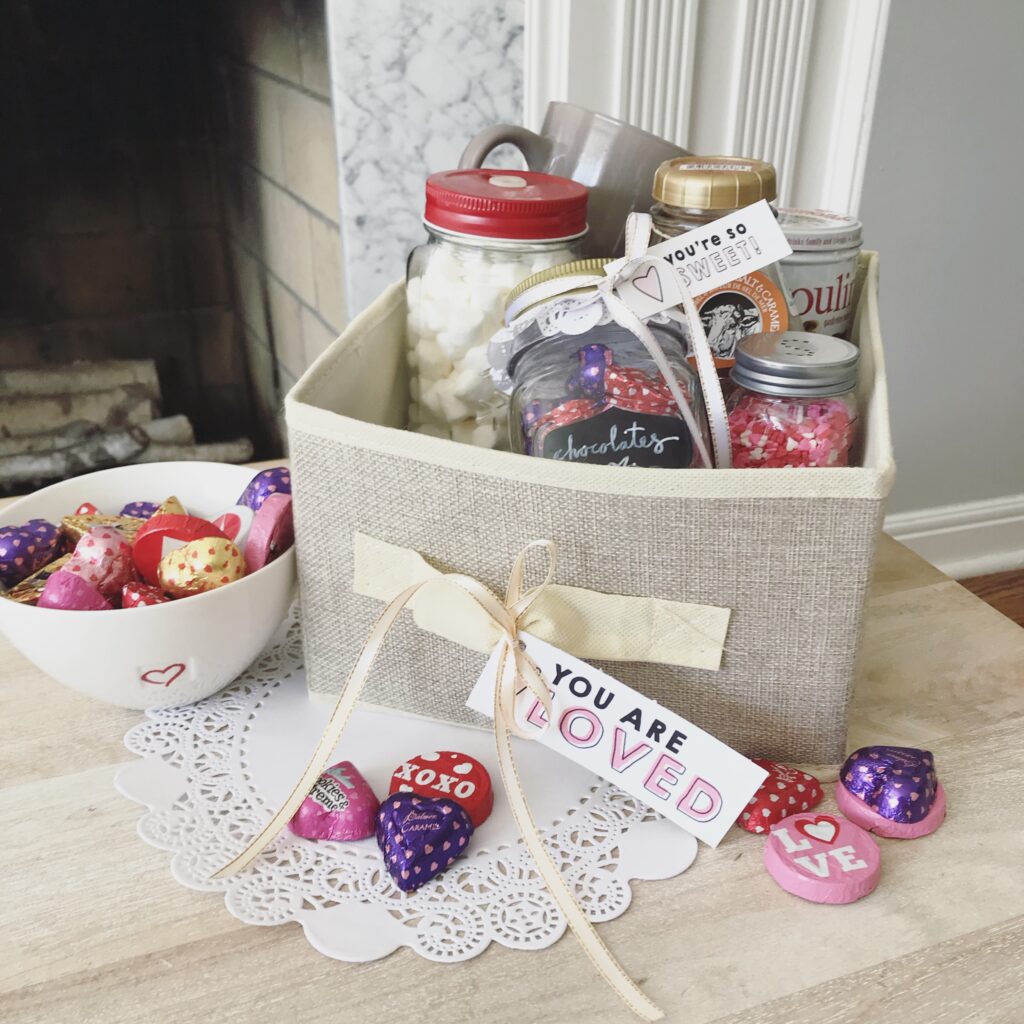 How to Make a Love Basket with Printable Labels - See Hear Love